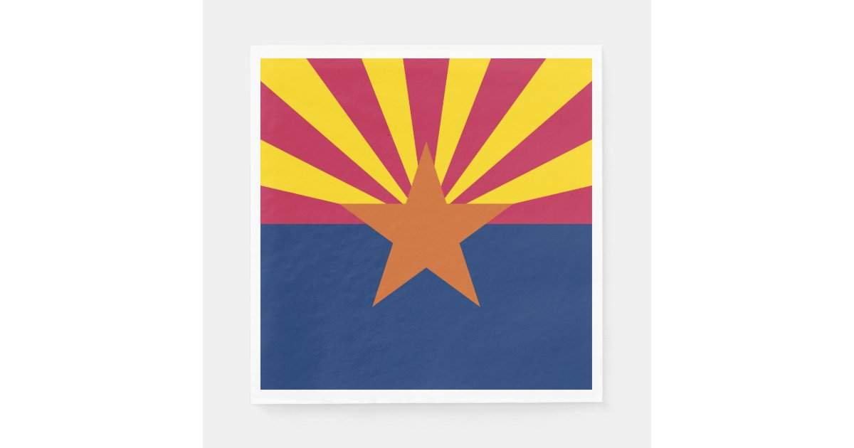 Arizona State Flag Napkins | Zazzle