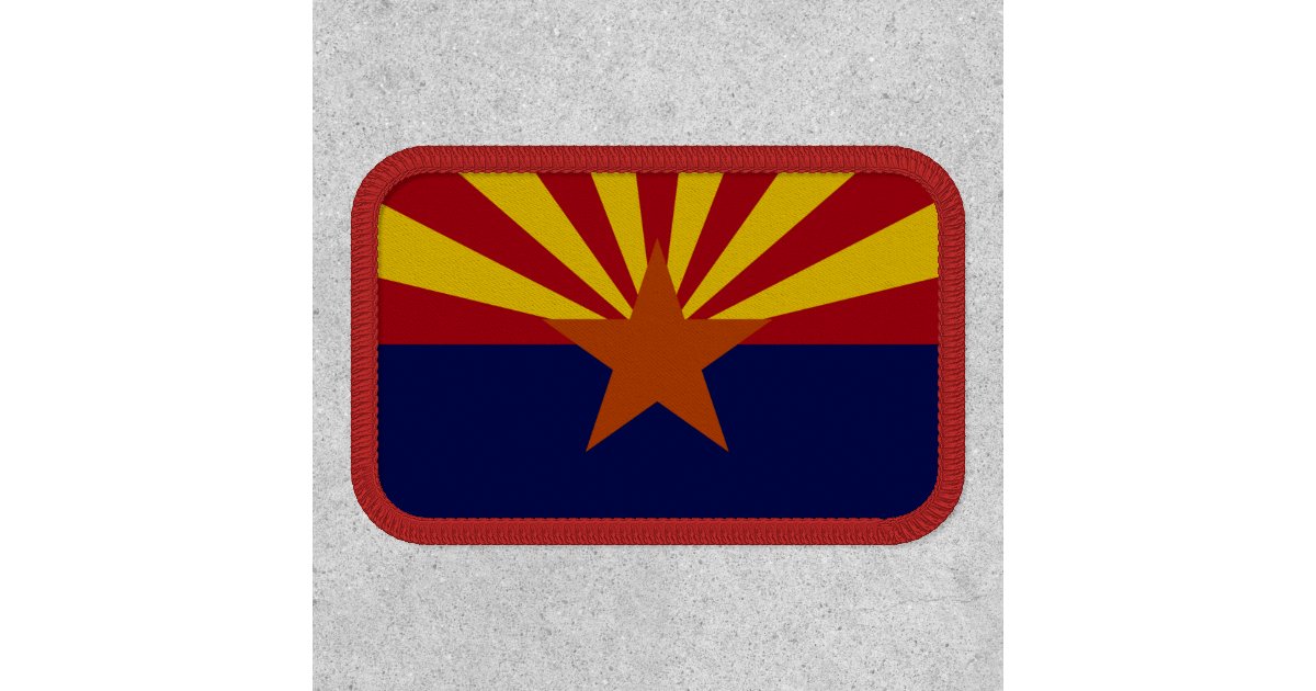 Arizona State Flag Patch | Zazzle