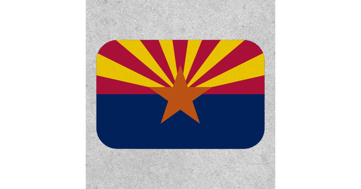Arizona State Flag Patch | Zazzle