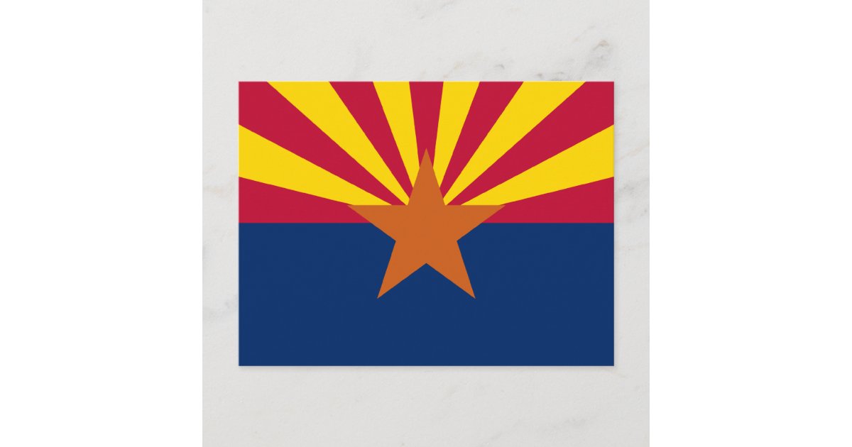 Arizona State Flag Postcard | Zazzle