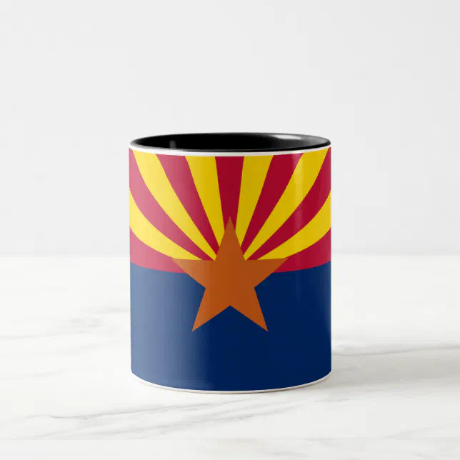 Arizona State Flag Two-Tone Coffee Mug | Zazzle