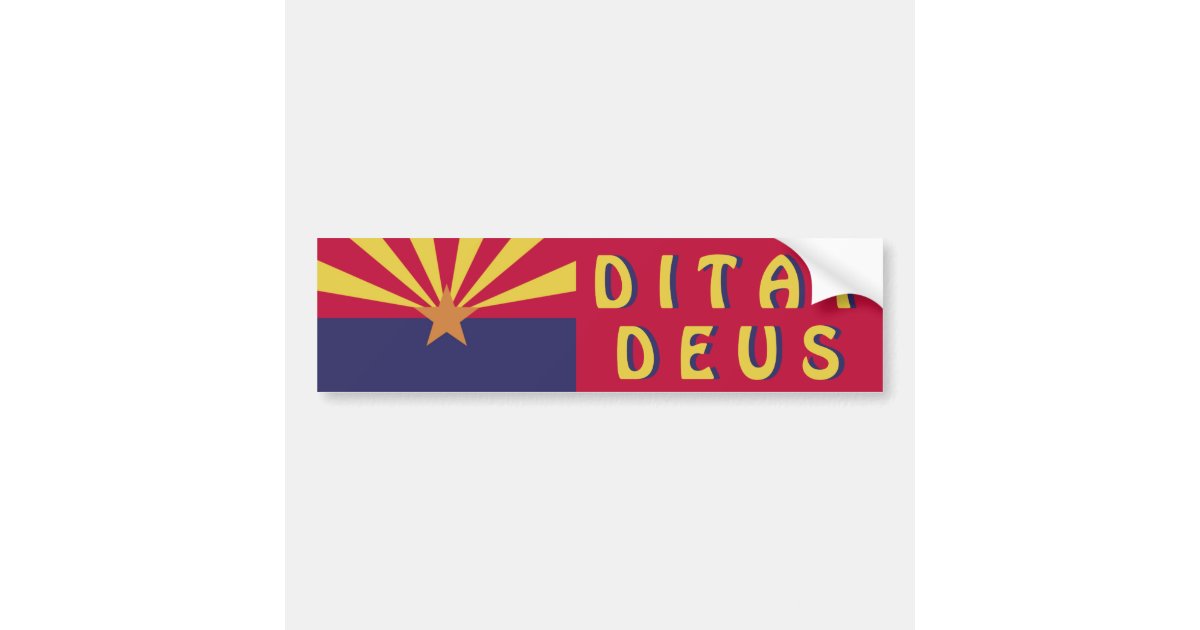 Arizona State Motto Bumper Sticker | Zazzle