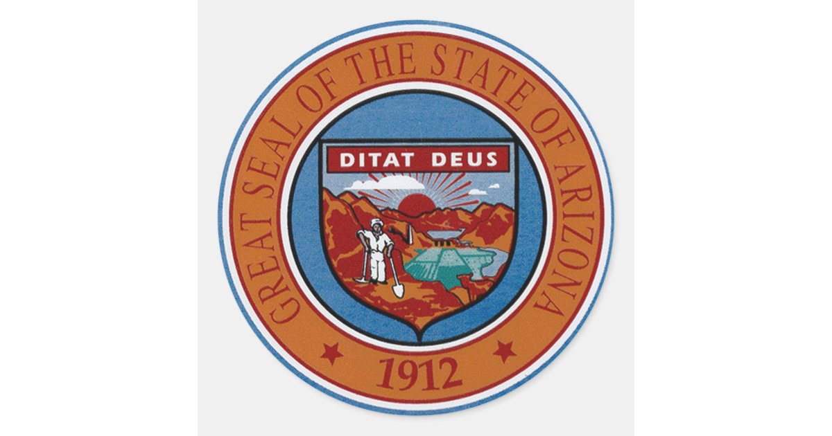 Arizona State Seal Sticker | Zazzle