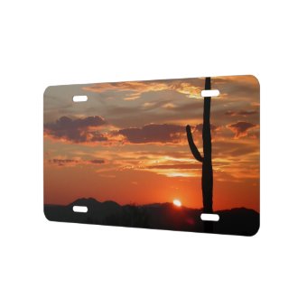 Arizona Sunset License Plate | Zazzle