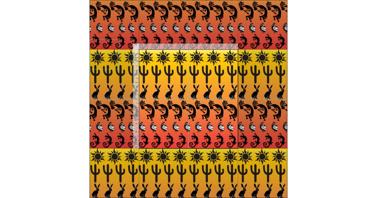 Arizona Sunset Pattern Fabric | Zazzle