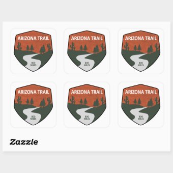 Arizona Trail Square Sticker | Zazzle