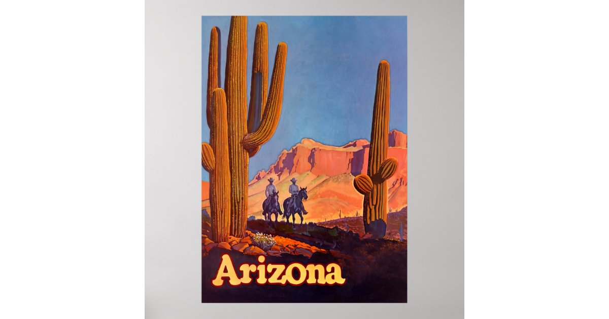 Arizona Vintage Travel Poster | Zazzle