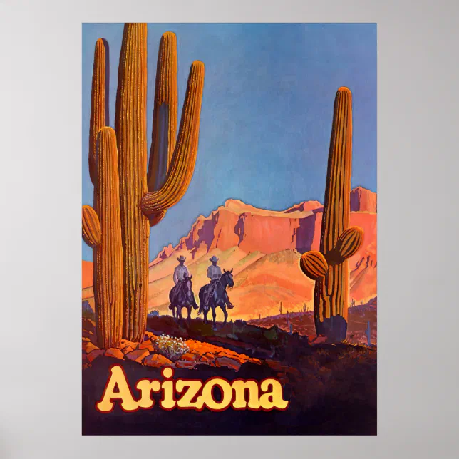 Arizona Vintage Travel Poster | Zazzle