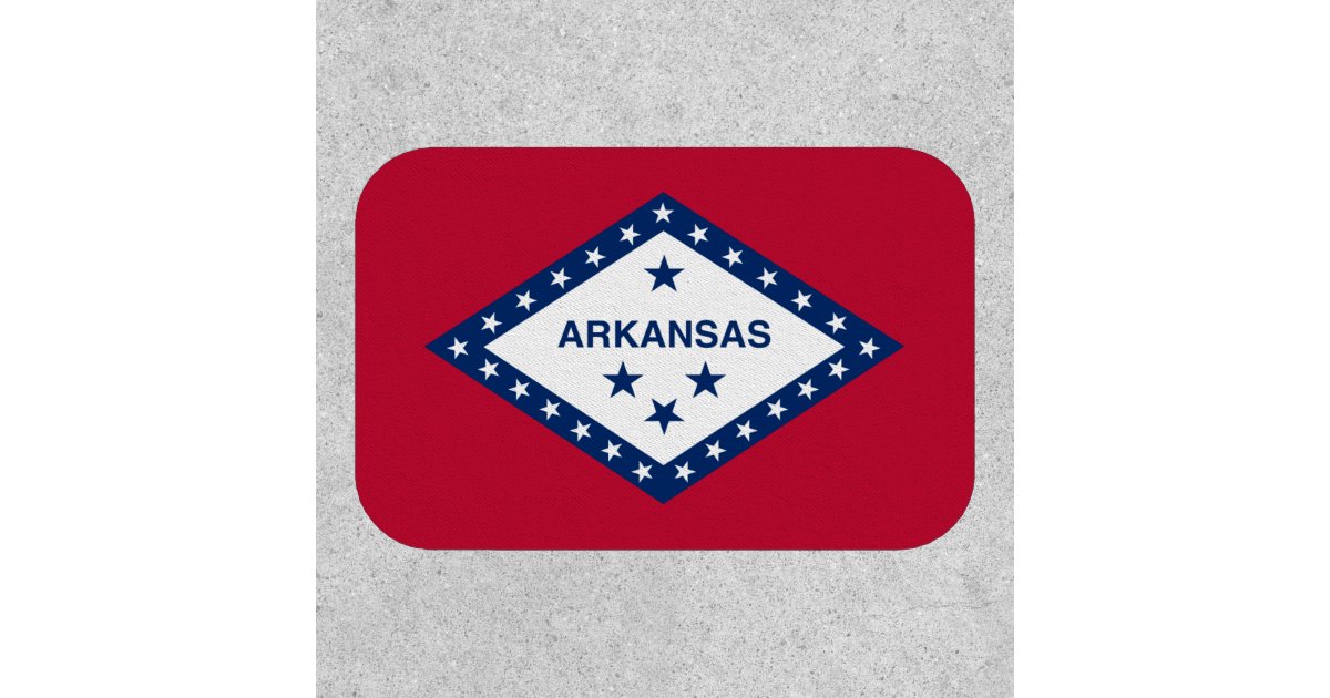 Arkansan Flag, Flag of Arkansas Patch | Zazzle