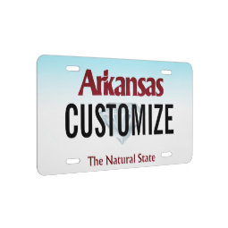 Arkansas Custom License Plate | Zazzle