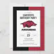 Arkansas Razorbacks Birthday Invitation | Zazzle
