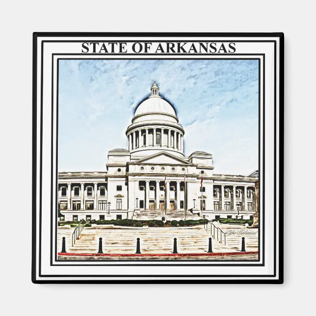 Arkansas State Capitol Magnet | Zazzle