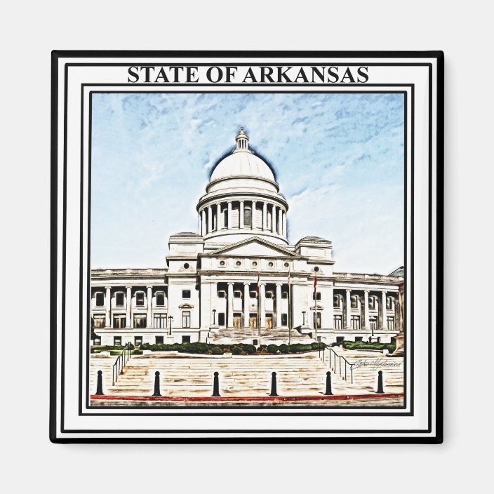 Arkansas State Capitol Magnet | Zazzle.com