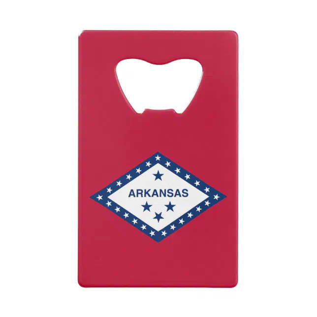 Arkansas State Flag Credit Card Bottle Opener | Zazzle