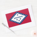 Arkansas State flag Rectangular Sticker | Zazzle