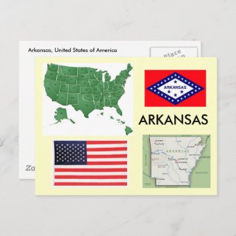 Arkansas, USA Postcard | Zazzle