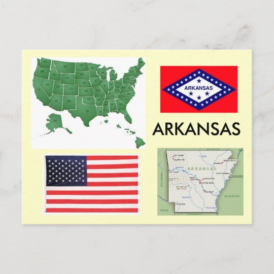 Arkansas, USA Postcard | Zazzle.com