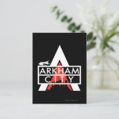 Arkham City Logo White Postcard | Zazzle