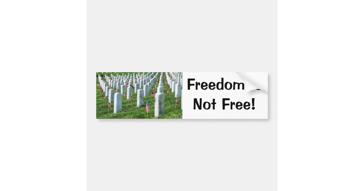 Arlington Cemetery Bumper Sticker | Zazzle
