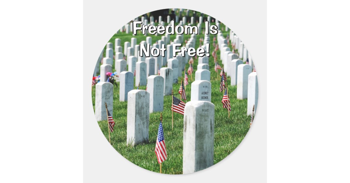 Arlington Cemetery Classic Round Sticker | Zazzle