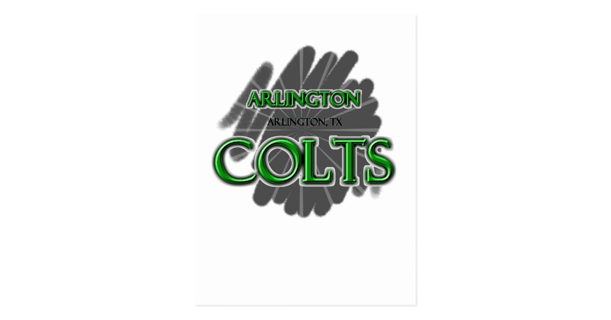 Arlington High School Colts - Arlington, TX Postcard | Zazzle.com