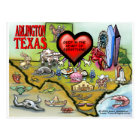 TEXAS Cartoon Map Postcard | Zazzle.com