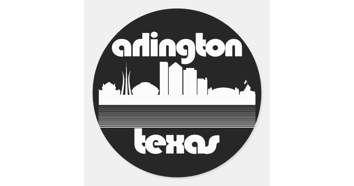 Arlington,Texas Classic Round Sticker | Zazzle
