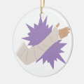 Arm Cast Ceramic Ornament | Zazzle