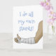Arm Cast funny I do all my own stunts broken arm Card | Zazzle