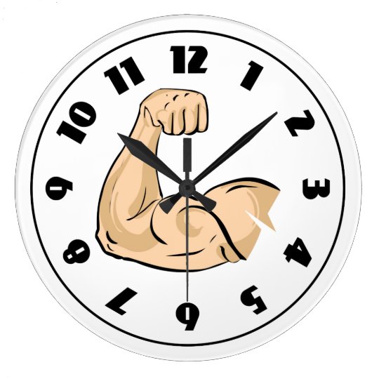 Arm Muscle Clock | Zazzle.com
