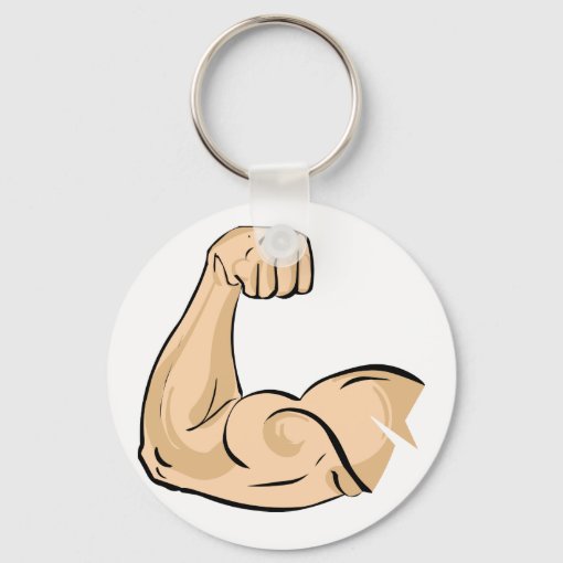 Arm Muscle Keychain | Zazzle