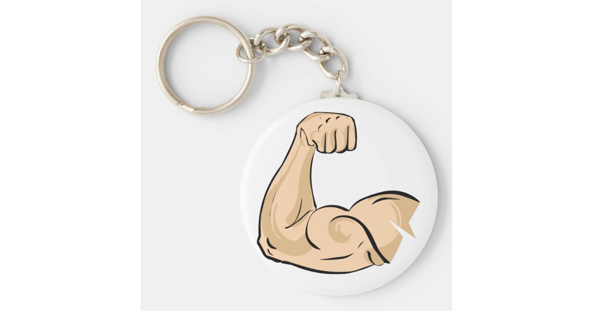 Arm Muscle Keychain | Zazzle.com