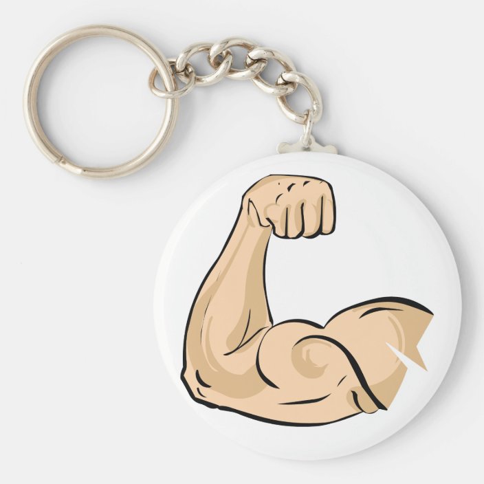 Arm Muscle Keychain | Zazzle.com
