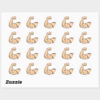 Arm Muscle Stickers | Zazzle