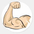 Arm Muscle Stickers | Zazzle