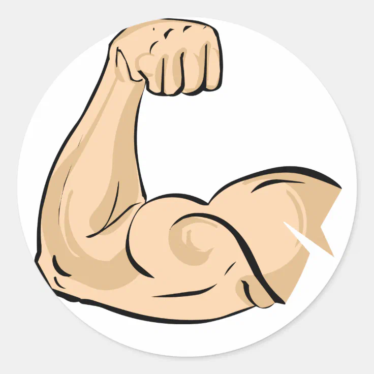 Arm Muscle Stickers | Zazzle