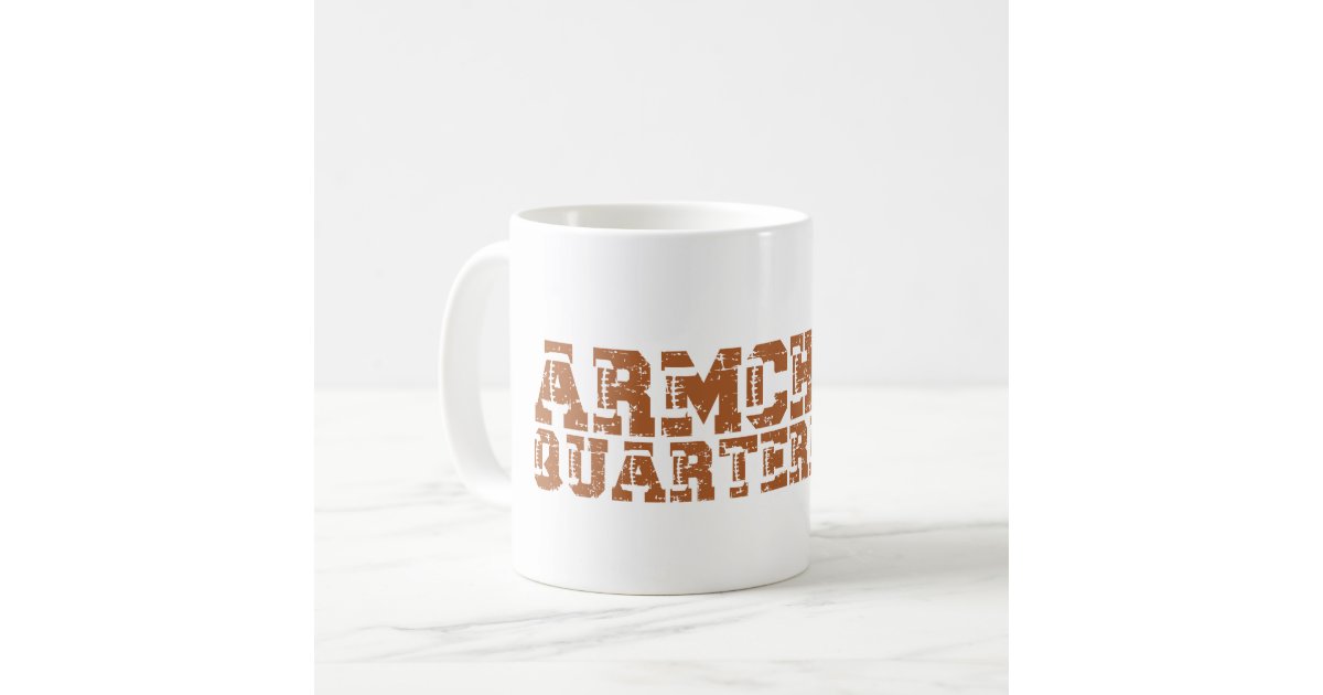 Armchair Quarterback Football Typography Coffee Mug | Zazzle