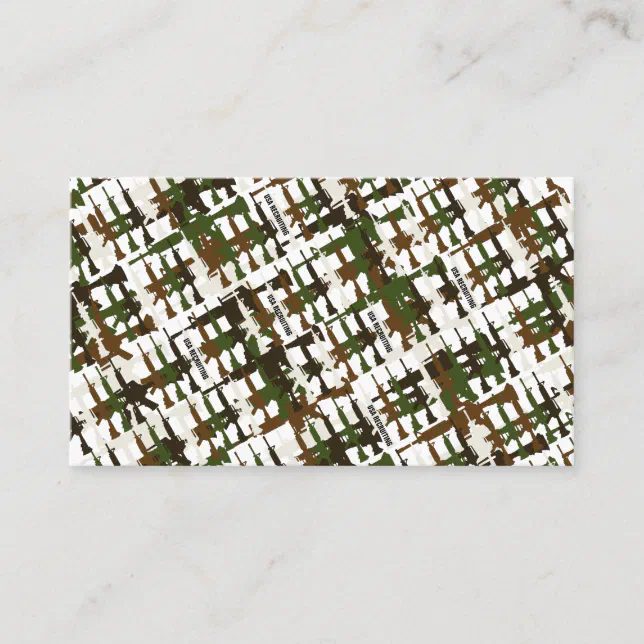 Armed Forces Military Recruiter USA Recruiting Business Card | Zazzle