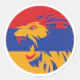 Armenia Lion Armenian National Animal Flag Classic Round Sticker | Zazzle