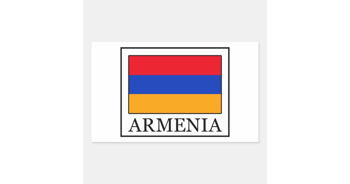 Armenia Rectangular Sticker | Zazzle