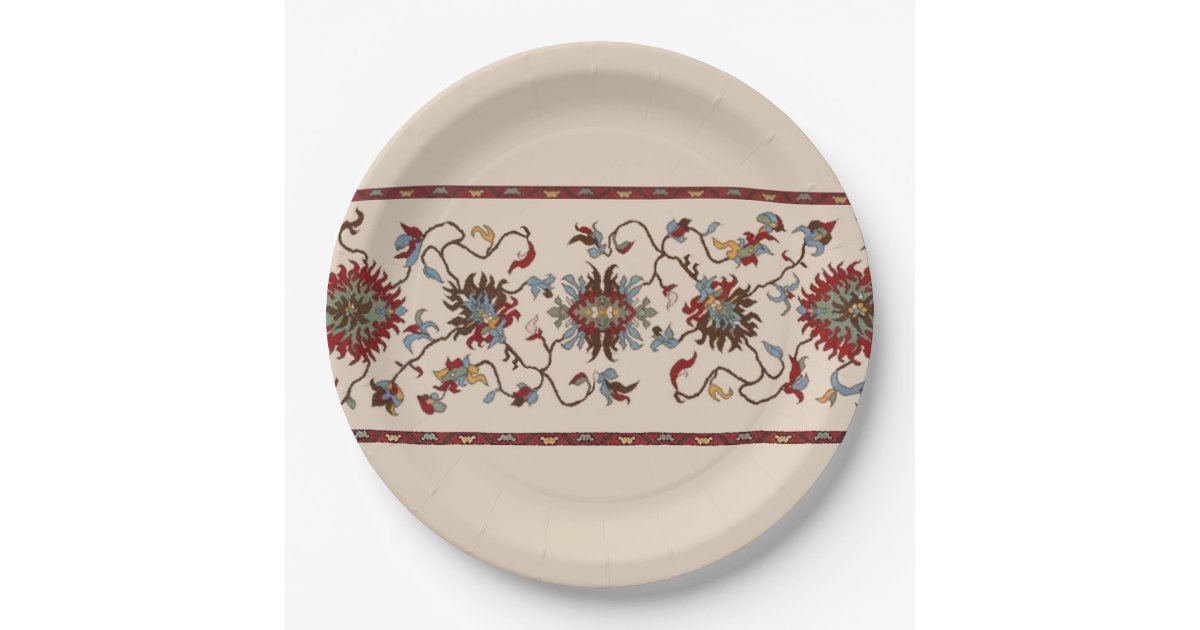 Armenian folk art Paper Plate | Zazzle