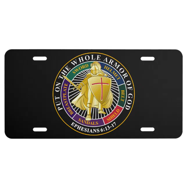 Armor of God License Plate | Zazzle