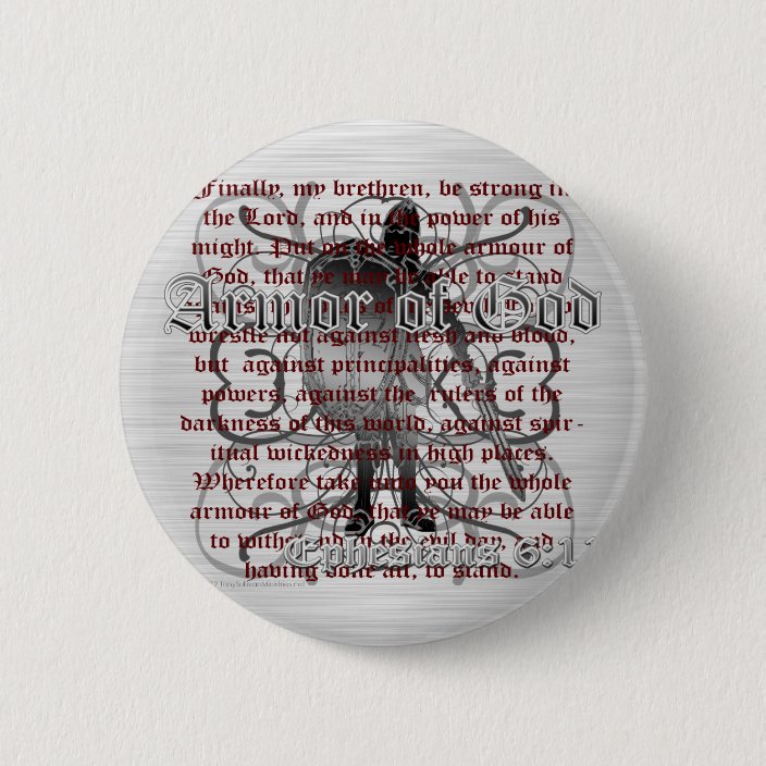 Armor of God Soldier Button | Zazzle.com