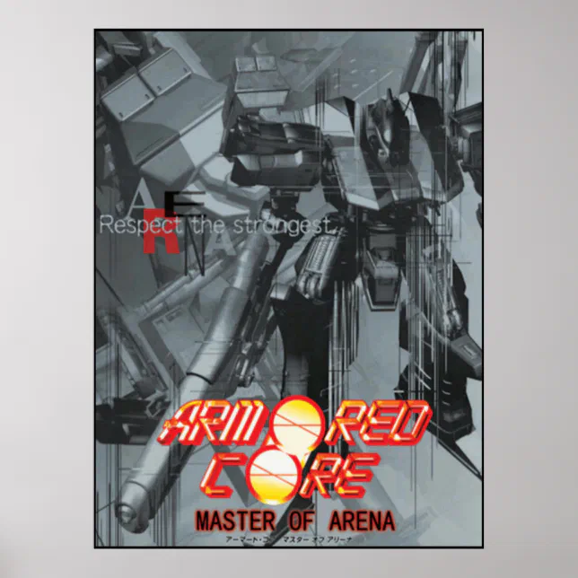Armored Core Master of the Arena artwork Poster | Zazzle