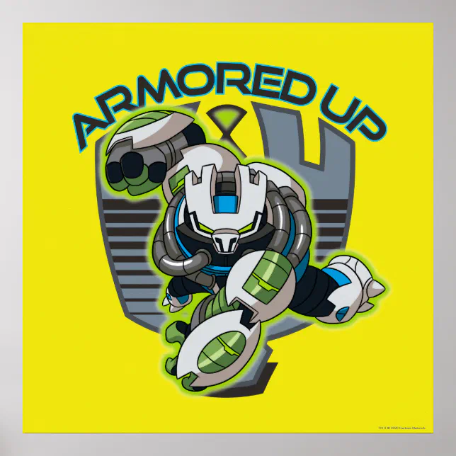 Armored Up - Omni-Kix Slapback Poster | Zazzle