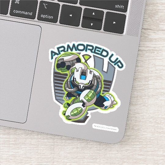 Armored Up - Omni-Kix Slapback Sticker | Zazzle.com