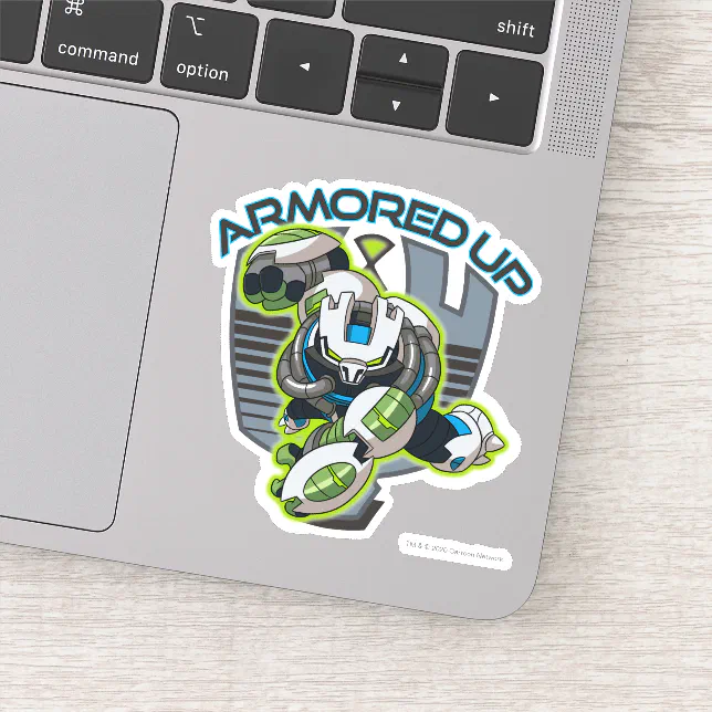 Armored Up - Omni-Kix Slapback Sticker | Zazzle