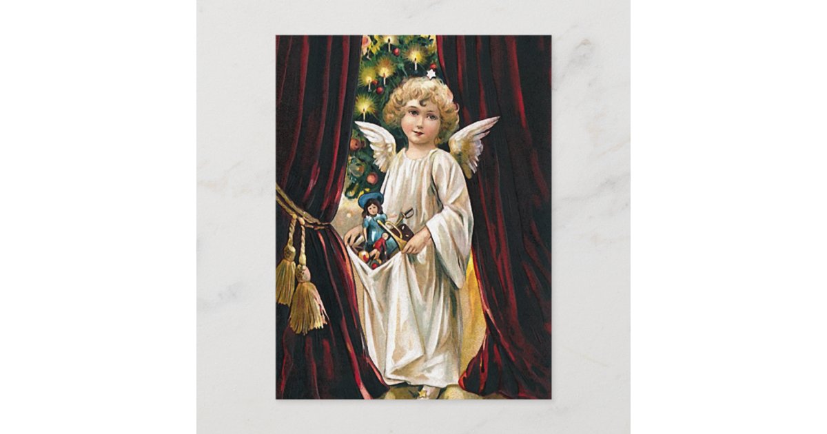 Arms full of Joy -Christmas greeting postcard | Zazzle
