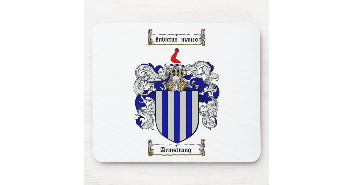 ARMSTRONG FAMILY CREST - ARMSTRONG COAT OF ARMS MOUSE PAD | Zazzle