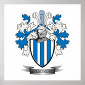 Armstrong Family Crest Coat of Arms Poster | Zazzle